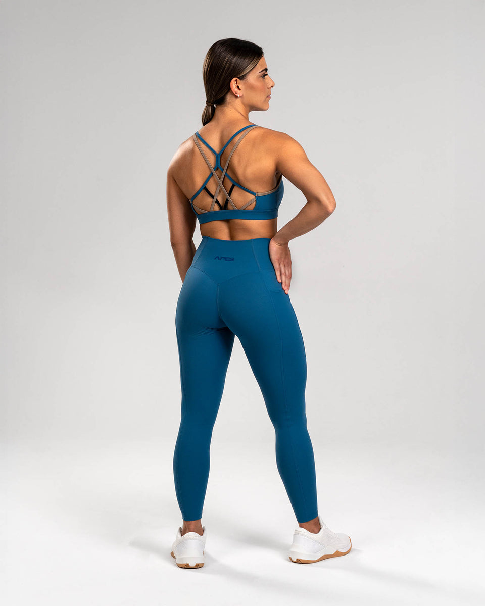 Apes Essentials - Laces Bra Teal/Taupe – Apes Lab