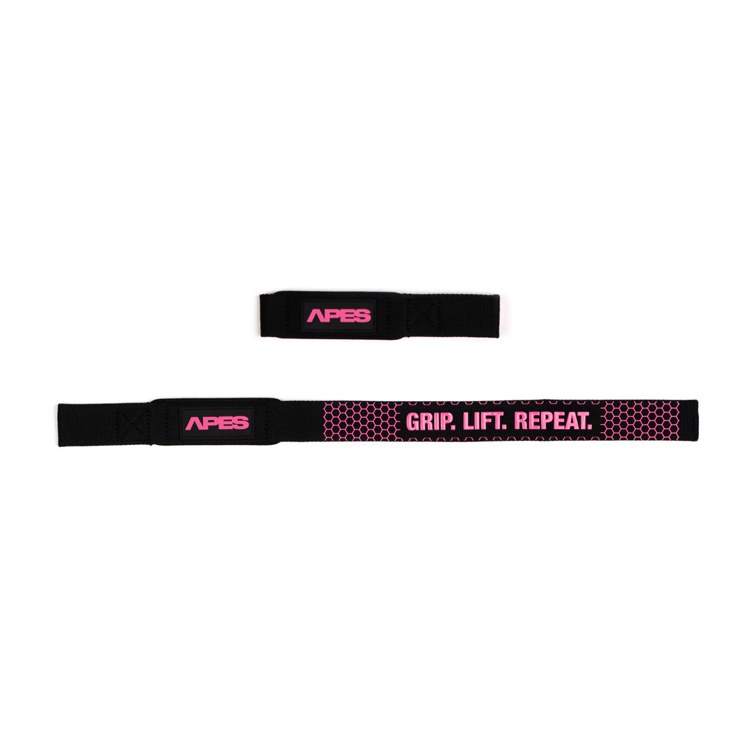 Apes Lifting Straps Hex Edition - Black/Pink – Apes Lab