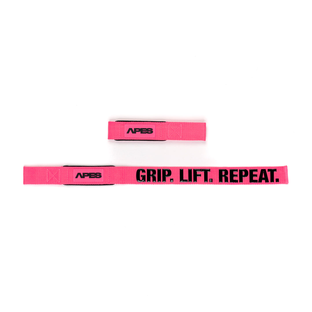 Apes Lifting Straps Pink - Grip. Lift. Repeat – Apes Lab