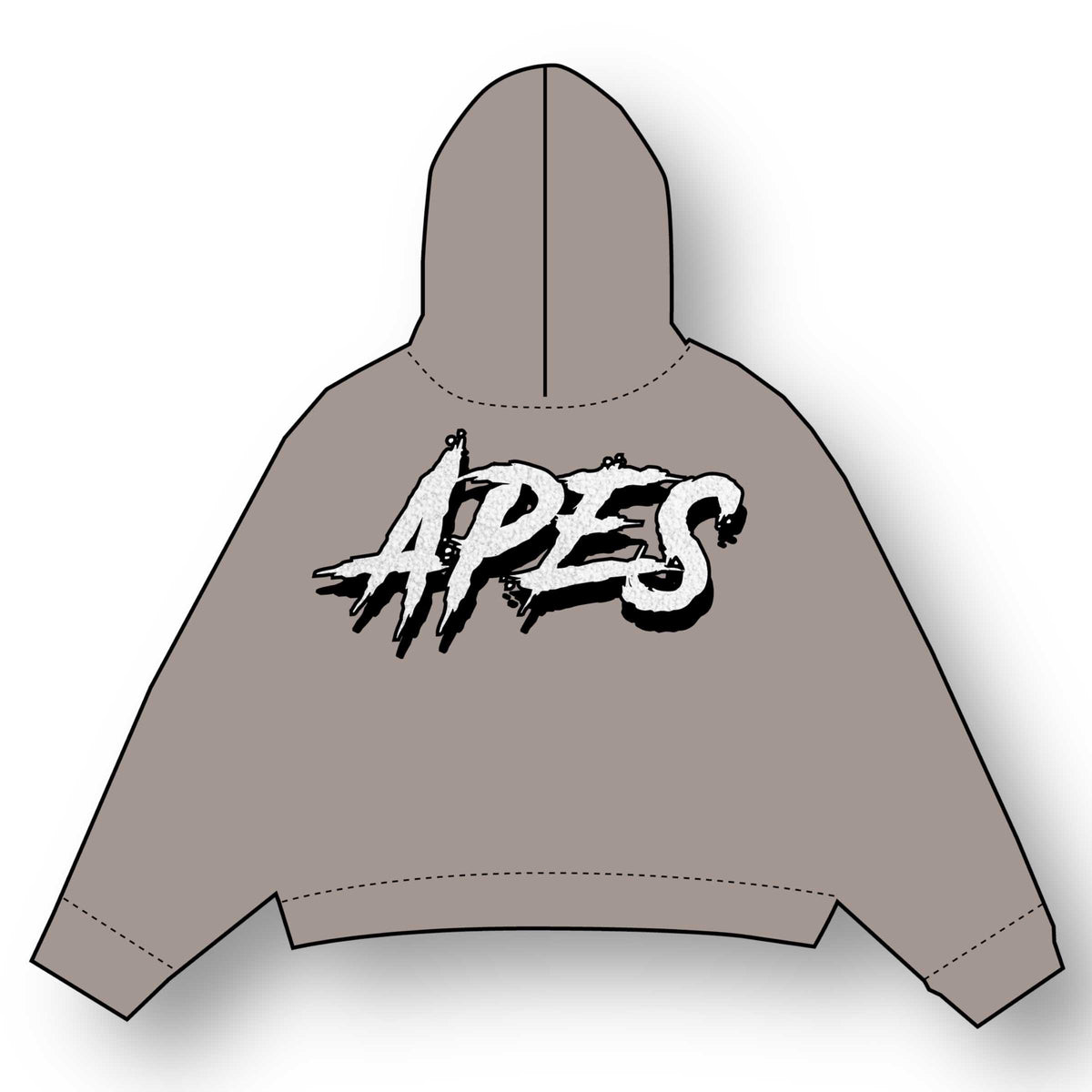 Apes Oversize Fleece Hoodie Sand – Apes Lab